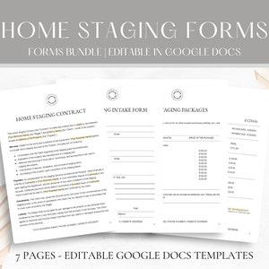 Editable Home Staging Business Templates Bundle, Real Estate Home ...