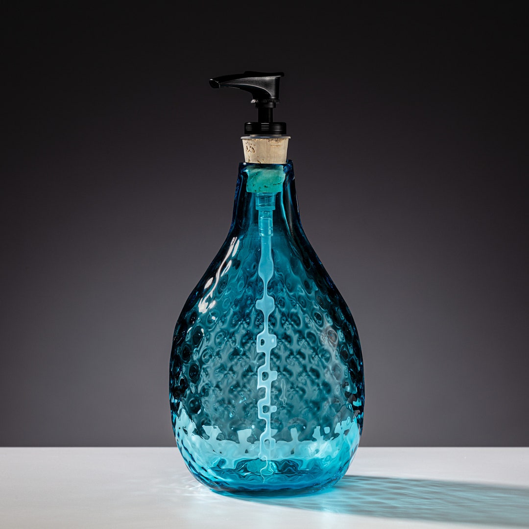 Modern Classic Handblown Soap Dispenser - Etsy