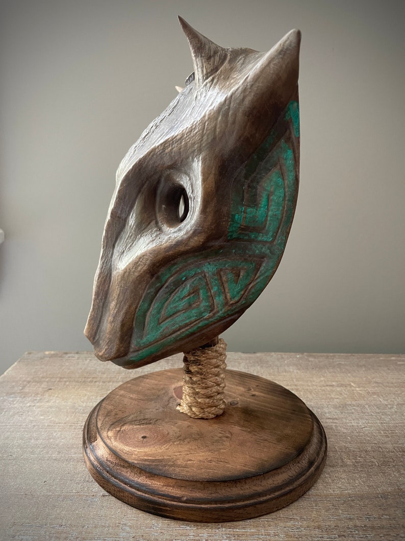 Awaia, Deer Fawn Mask With Display Stand - Etsy