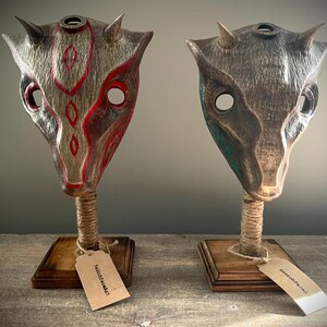 Awaia, Deer Fawn Mask With Display Stand - Etsy