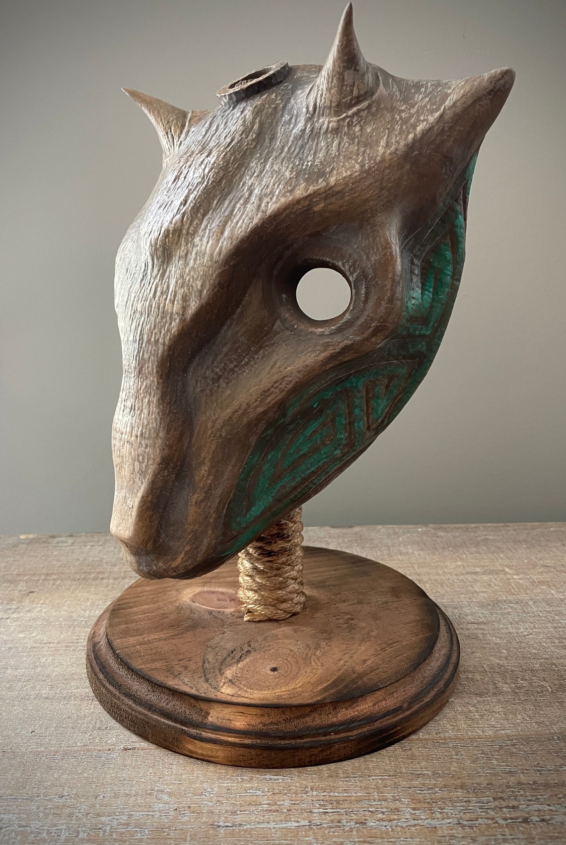 Awaia, Deer Fawn Mask With Display Stand - Etsy