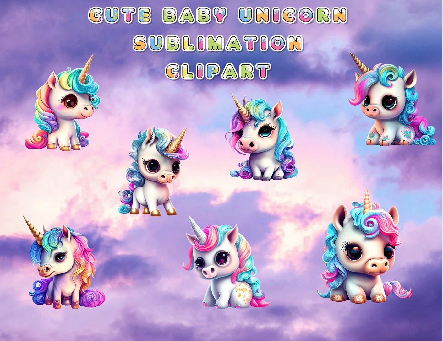 Cute Baby Animated Unicorns