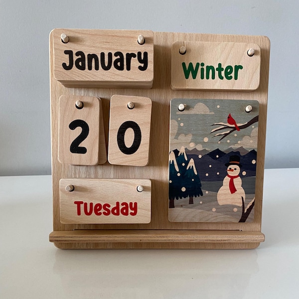 Montessori Calendar - Etsy