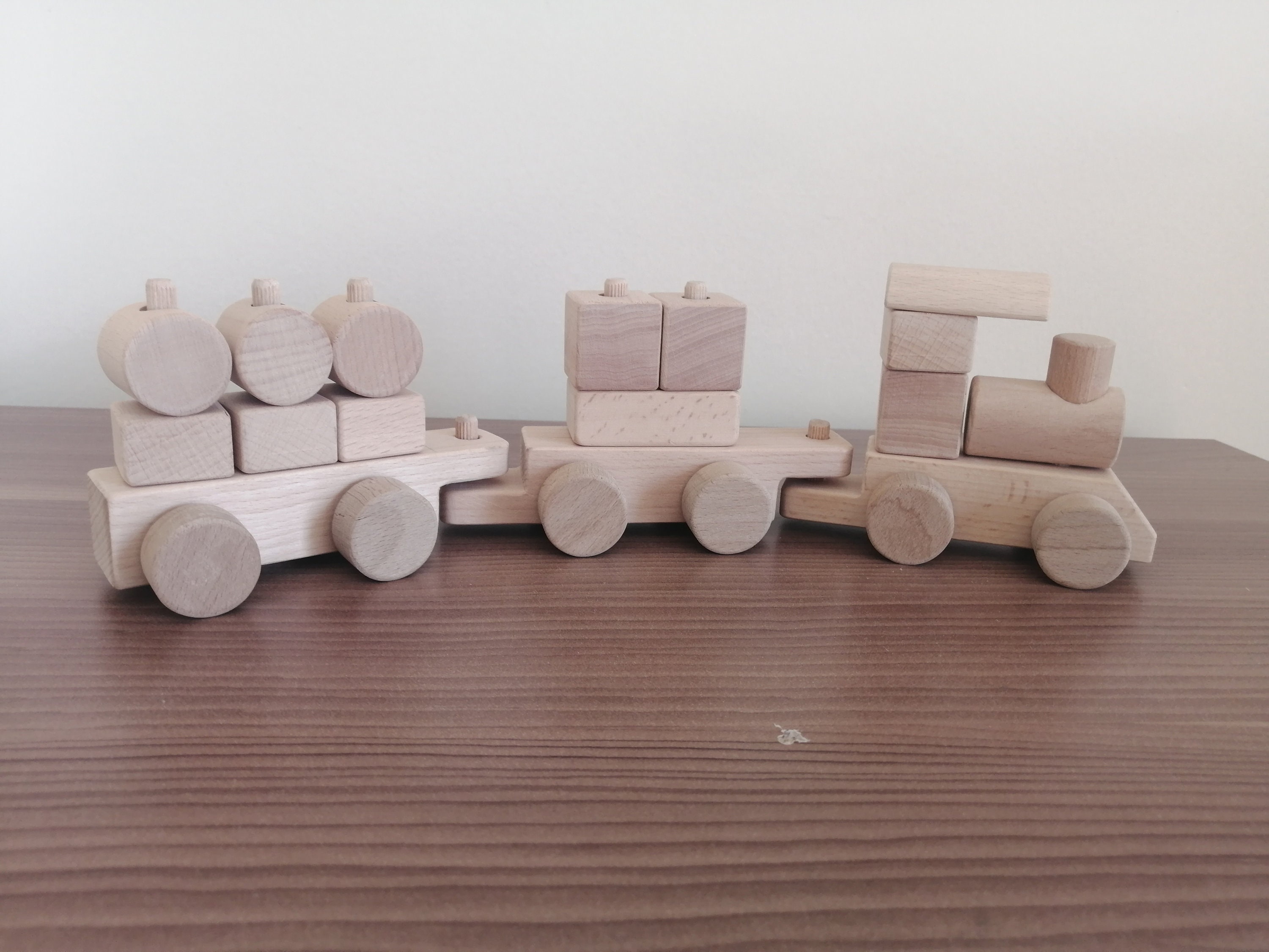 Geometric Train Wooden Toy Train Handmade Wooden Train - Etsy