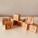 Wooden Number Block Set: Organic Beech Wood, Educational Toy Minimalist ...