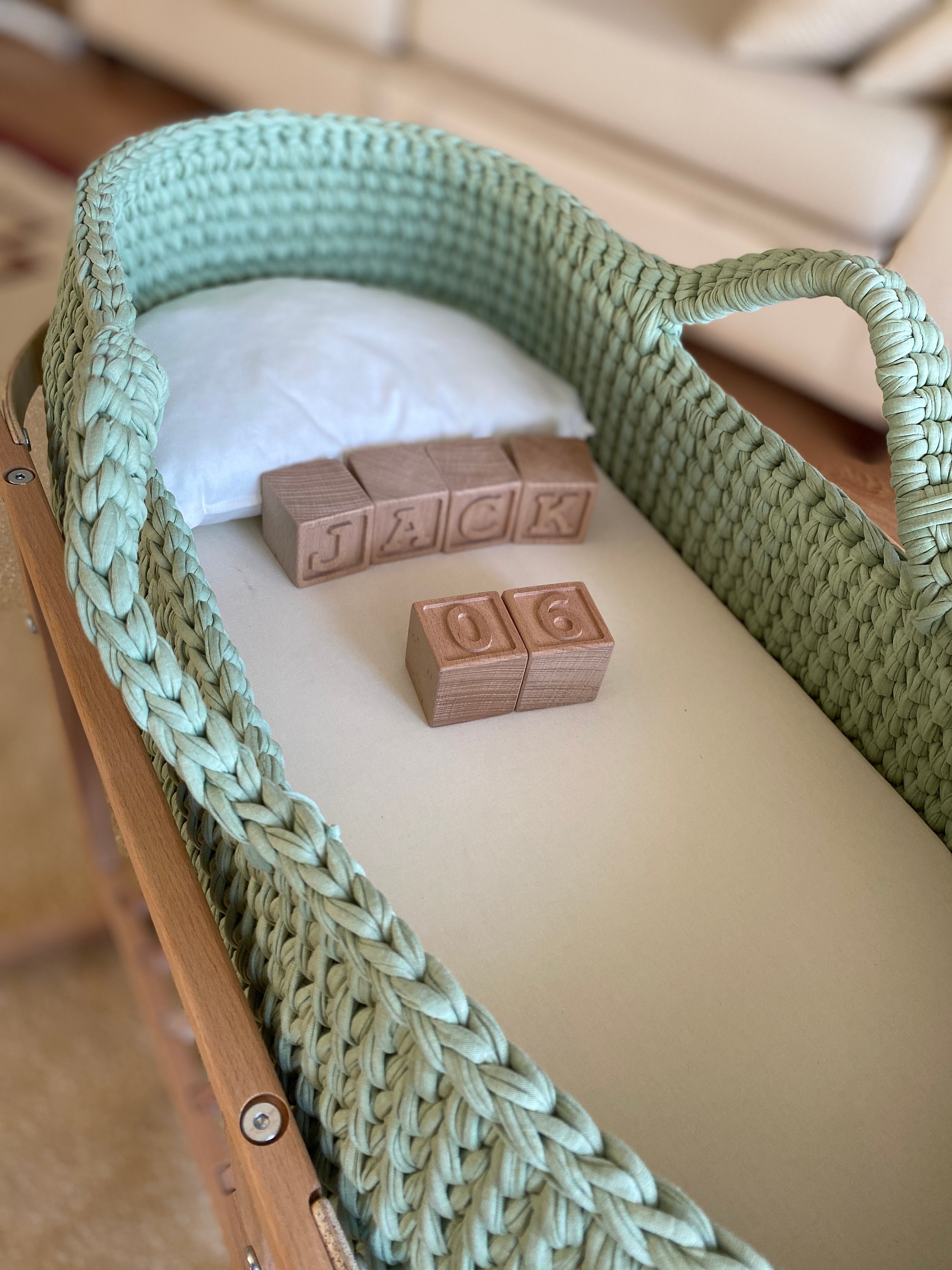 Wooden Alphabet Block Set, Wooden Number Blocks, Wood Letter Cubes ...
