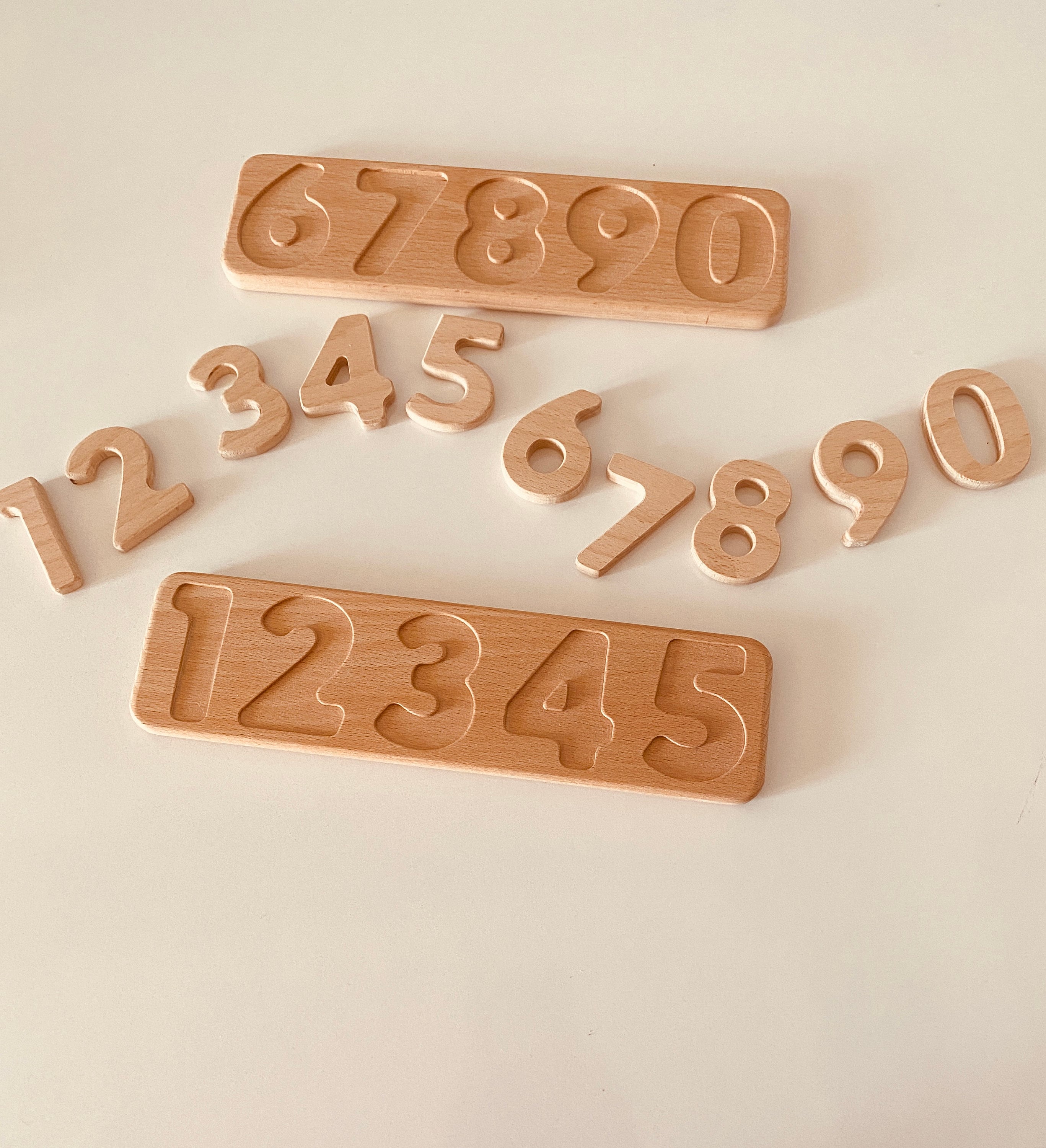 Wooden Number Puzzle, Wooden Numbers, Natural Wooden Puzzle Number ...