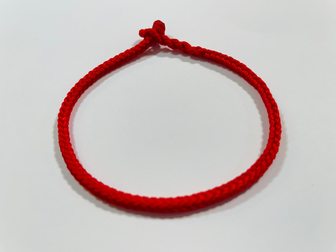 Customized Red Thread Bracelet, Red String of Fate Bracelet, Protection ...