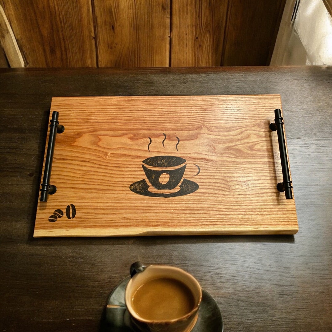 Custom Coffee Tree Wood Serving Tray - Etsy