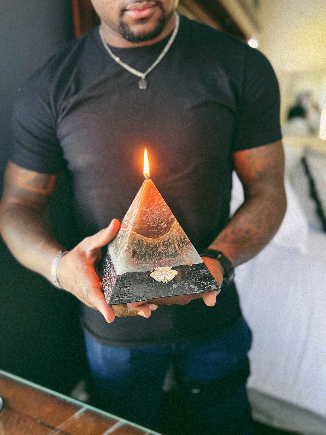 Gifts for Men, Crystal Candle, Mens Decor, Strong Scented Candle, Mens ...