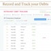 Debt Tracker & Dashboard dynamic Dashboard, Payment Tracking ...