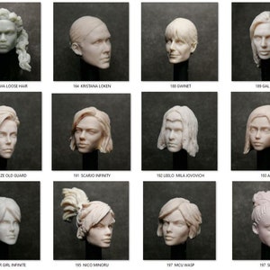 FEMALE CUSTOM Casted Miniature HEAD for Action Figures - Etsy