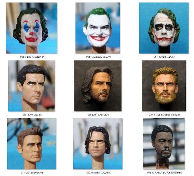 Custom HEAD SCULPT for Action Figure PAGE 2 - Etsy