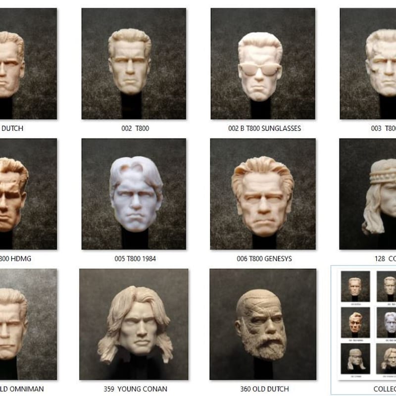 1/12 Custom Head Sculpts - Etsy