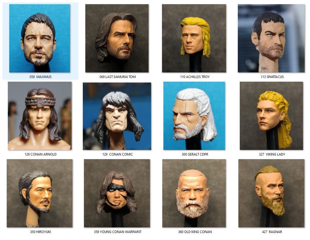 LEGENDARY SWORDSMAN Heroes Custom Resin HEADCAST - Etsy
