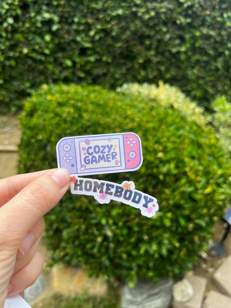 Cozy Gamer Holographic Waterproof Sticker Decal - Etsy