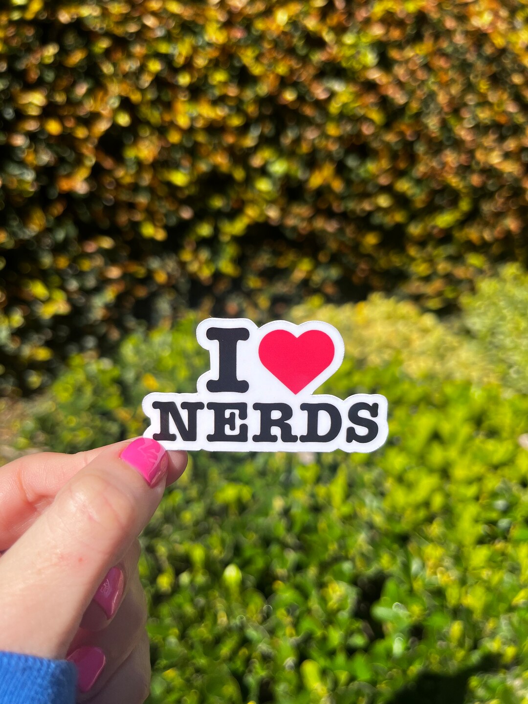 I Love Nerds Waterproof Sticker Decal / Book Club / Kindle Sticker ...