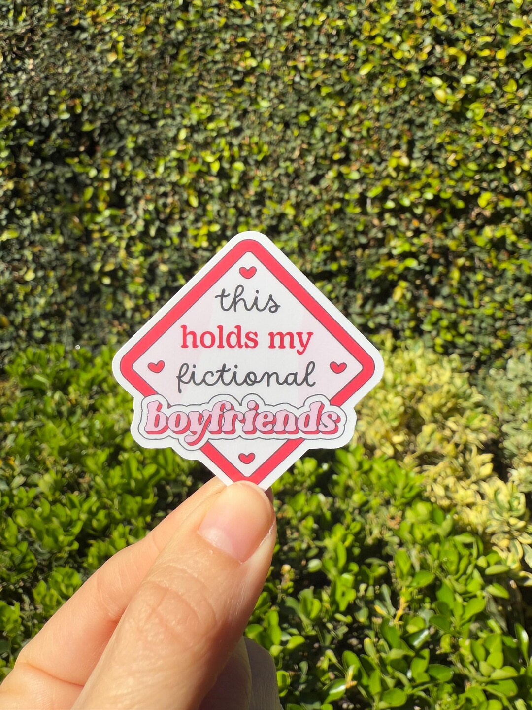 Fictional Boyfriend Waterproof Sticker Decal/ Mental/ Gifts/emotional ...