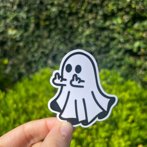 Middle Finger Ghost Holographic - Etsy