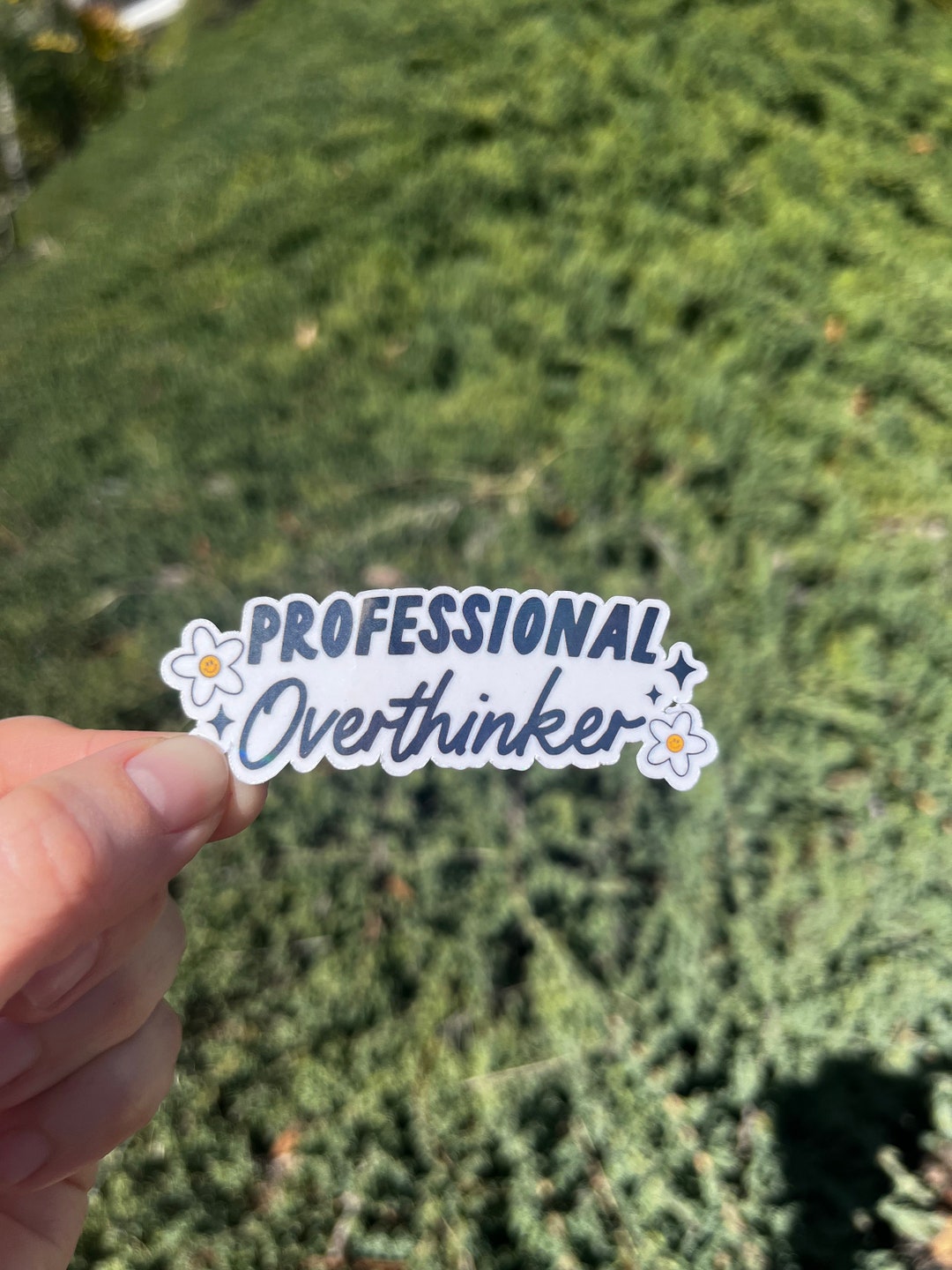 Professional Overthinker Mental Health Awareness Waterproof Sticker ...