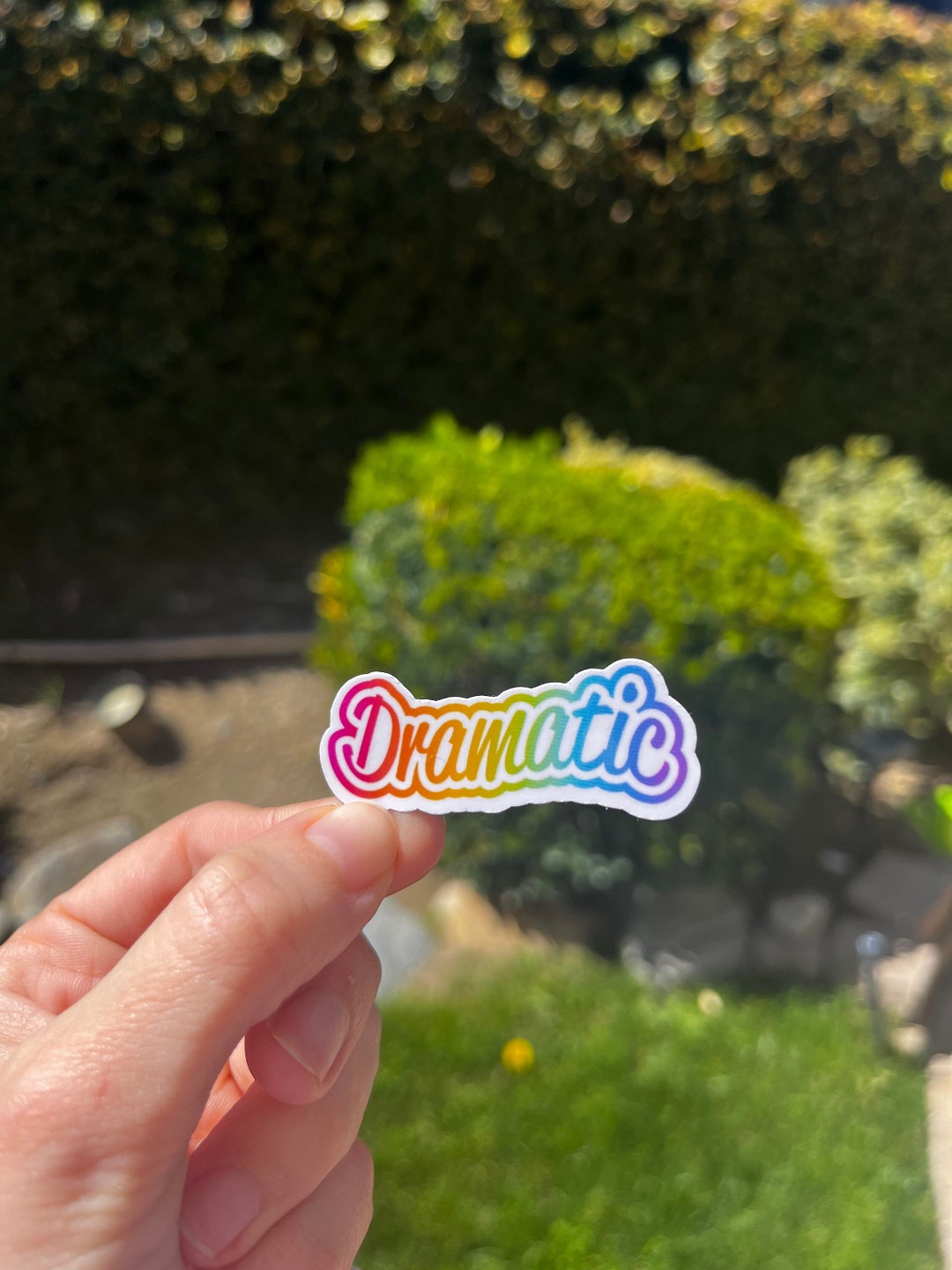 Dramatic Holographic Sticker – Waterproof Vinyl Decal - Etsy