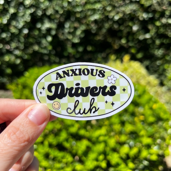 Car Decal Anxious Driver - Etsy