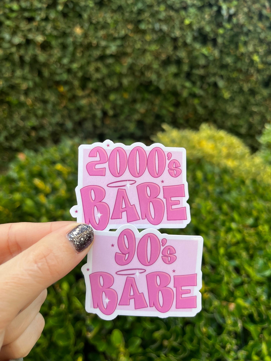 2000s Babe Waterproof Sticker, 90s Throwback Decal - Etsy