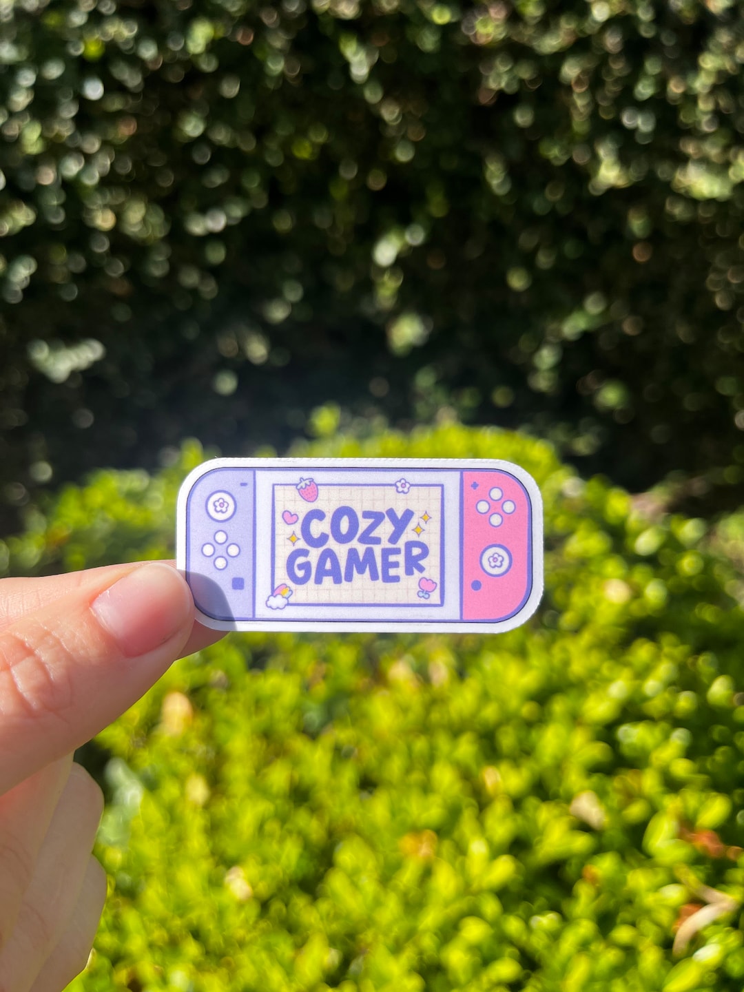 Cozy Gamer Holographic Waterproof Sticker Decal - Etsy
