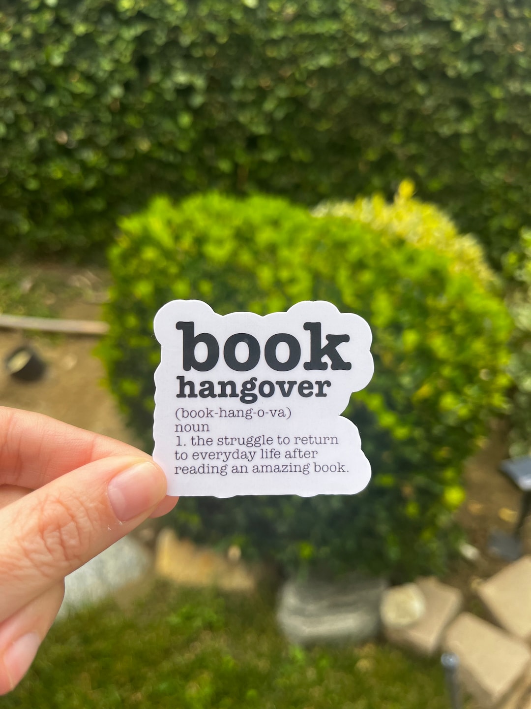 Book Hangover Waterproof Sticker Decal/ Kindle/book Club/gifts/reading ...
