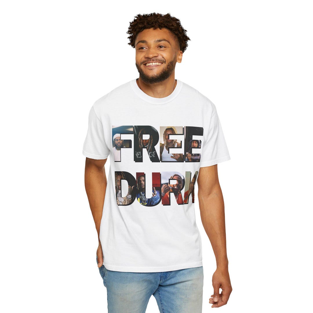 Free Durk Graphic T-shirt, Lil Durk Hip Hop Rap Gift, Unisex Tee Shirt ...