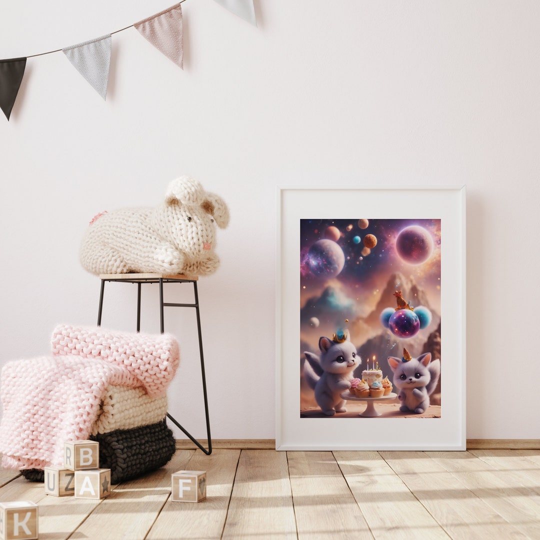 Baby Room Poster, Children's Room Poster, Magical Animals, Wall Picture ...