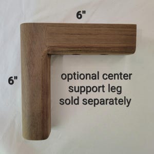 6" Hardwood Furniture Legs, Set of 4, Walnut, Oak, Maple, Mahogany ...