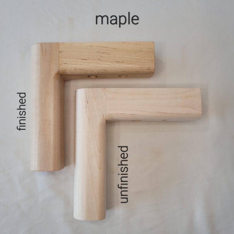Center Support Furniture Leg, 6 Inch or 8 Inch, Walnut, White Oak ...