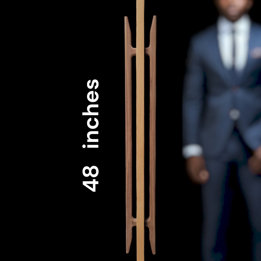 48 Wooden Door Handles, Back to Back Install - Etsy