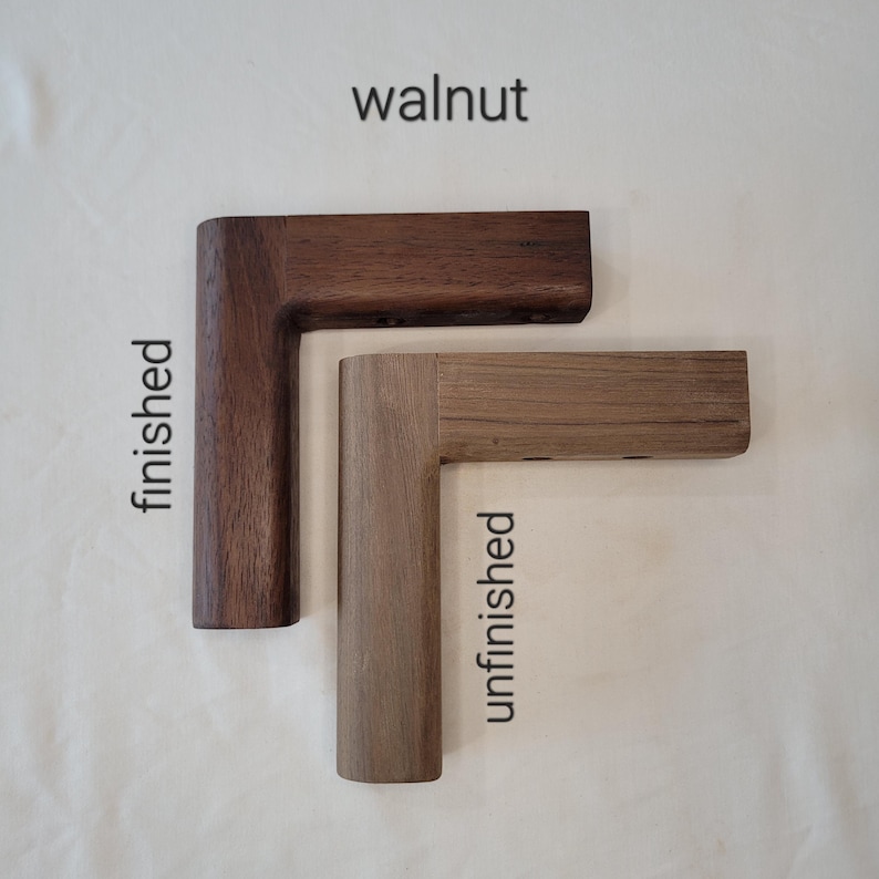 Center Support Furniture Leg, 6 Inch or 8 Inch, Walnut, White Oak ...