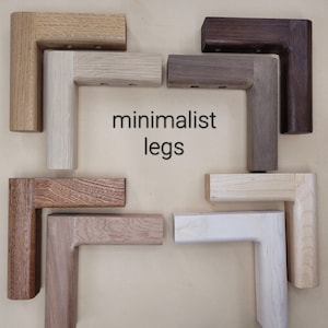 Center Support Furniture Leg, 6", Walnut, White Oak, Maple, Mahogany - Etsy