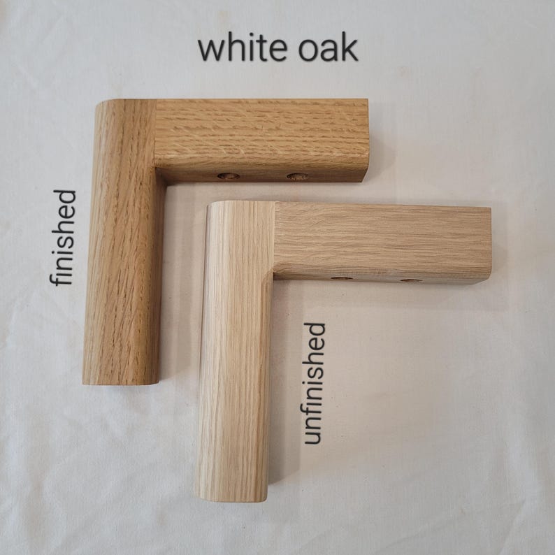 Center Support Furniture Leg, 6 Inch or 8 Inch, Walnut, White Oak ...