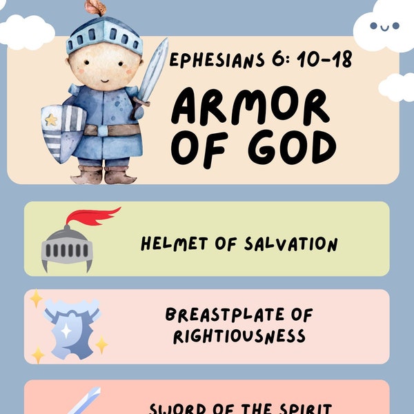 Armor of God Poster - Etsy
