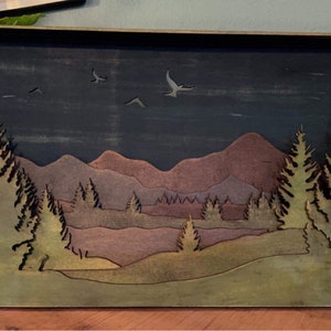 Layered Wall SVG File- Art-nature Wall Art-3d Wall Art-wood Wall Art ...