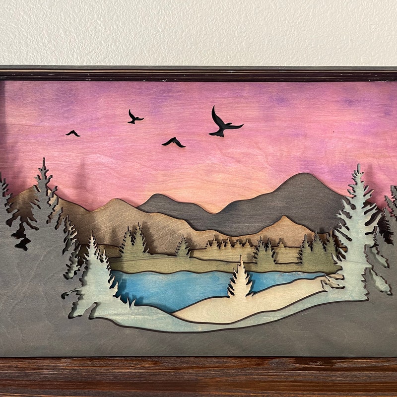 Layered Wood Art - Etsy