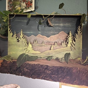 Layered Wall SVG File- Art-nature Wall Art-3d Wall Art-wood Wall Art ...
