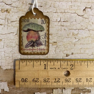 Small Mushroom Tags With Strings Gift Tags Birthday Tags Junk Journal ...