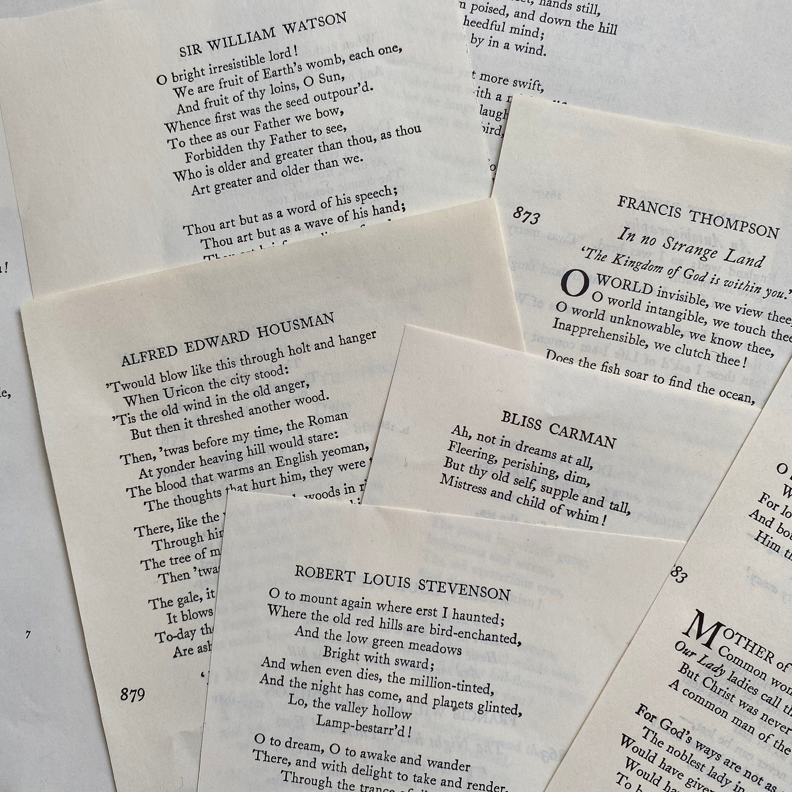 20 Vintage English Poetry Pages | 1950s | Junk Journal Ephemera ...