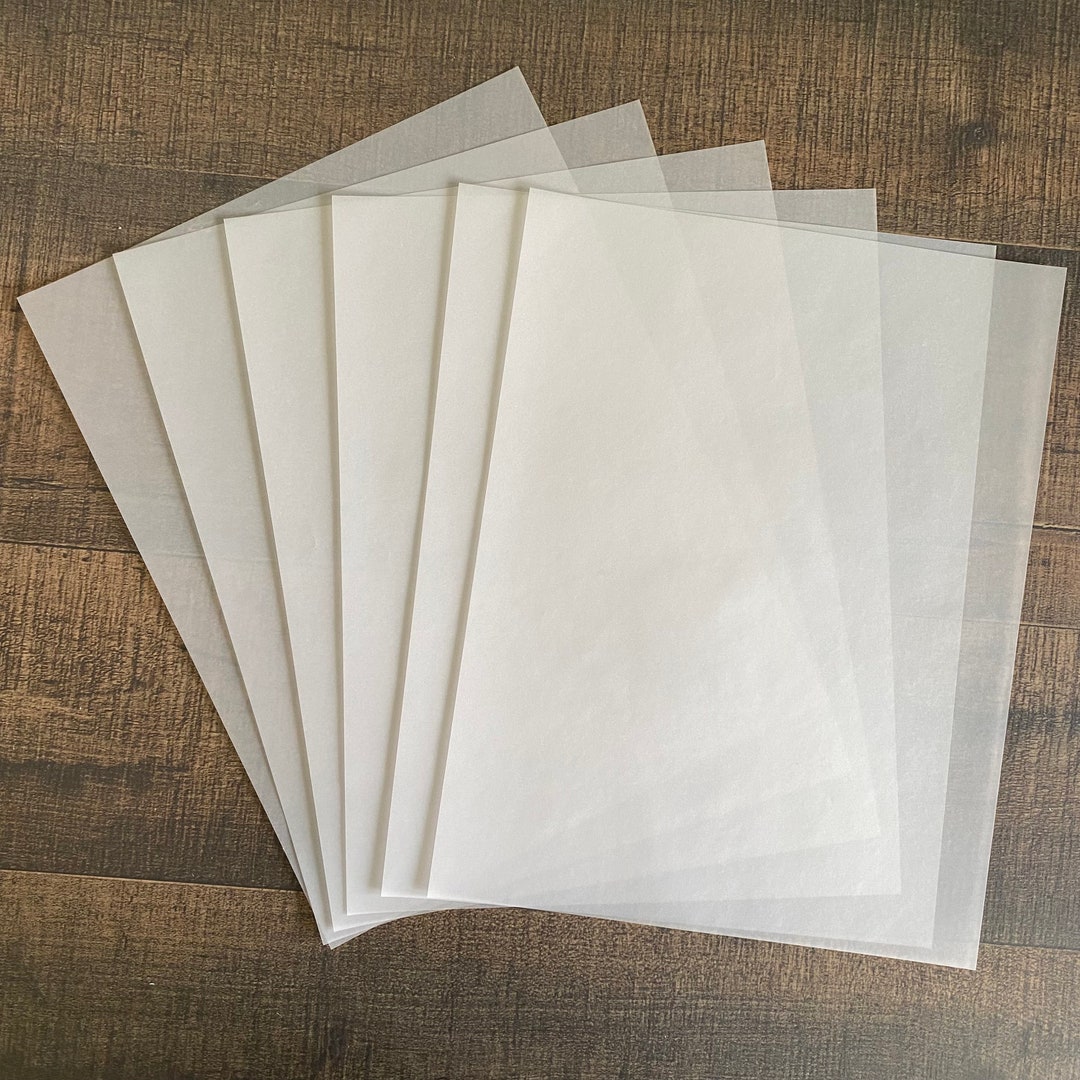Plain Vellum Paper Set of 6 Card Making Scrapbooking - Etsy