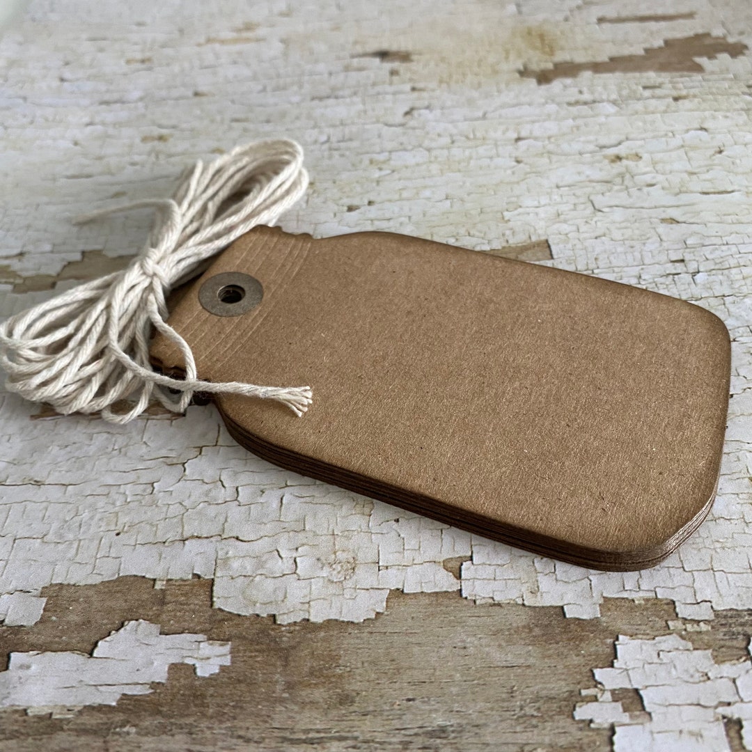 Large Mason Jar Tags With String Junk Journal Scrapbooking - Etsy