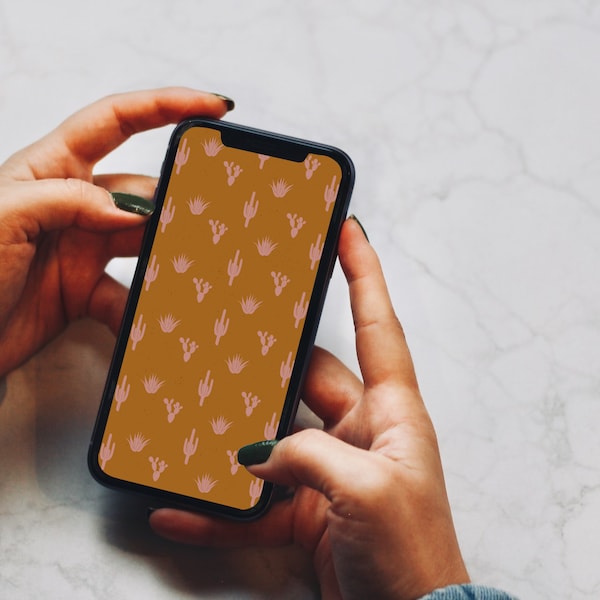 Cactus Wallpaper - Etsy