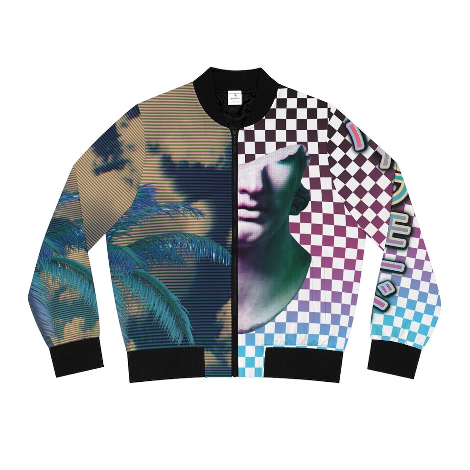 Vaporwave Aesthetic Women's Bomber Jacket sold by ChaAnderson | SKU ...