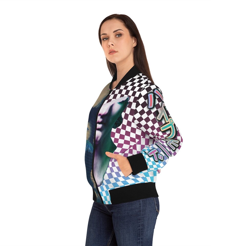 Vaporwave Aesthetic Women's Bomber Jacket sold by ChaAnderson | SKU ...