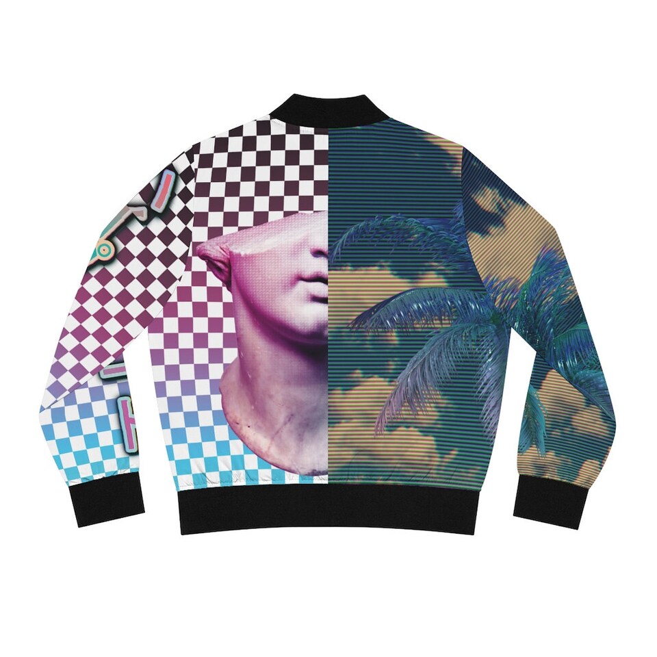 Vaporwave Aesthetic Women's Bomber Jacket sold by ChaAnderson | SKU ...