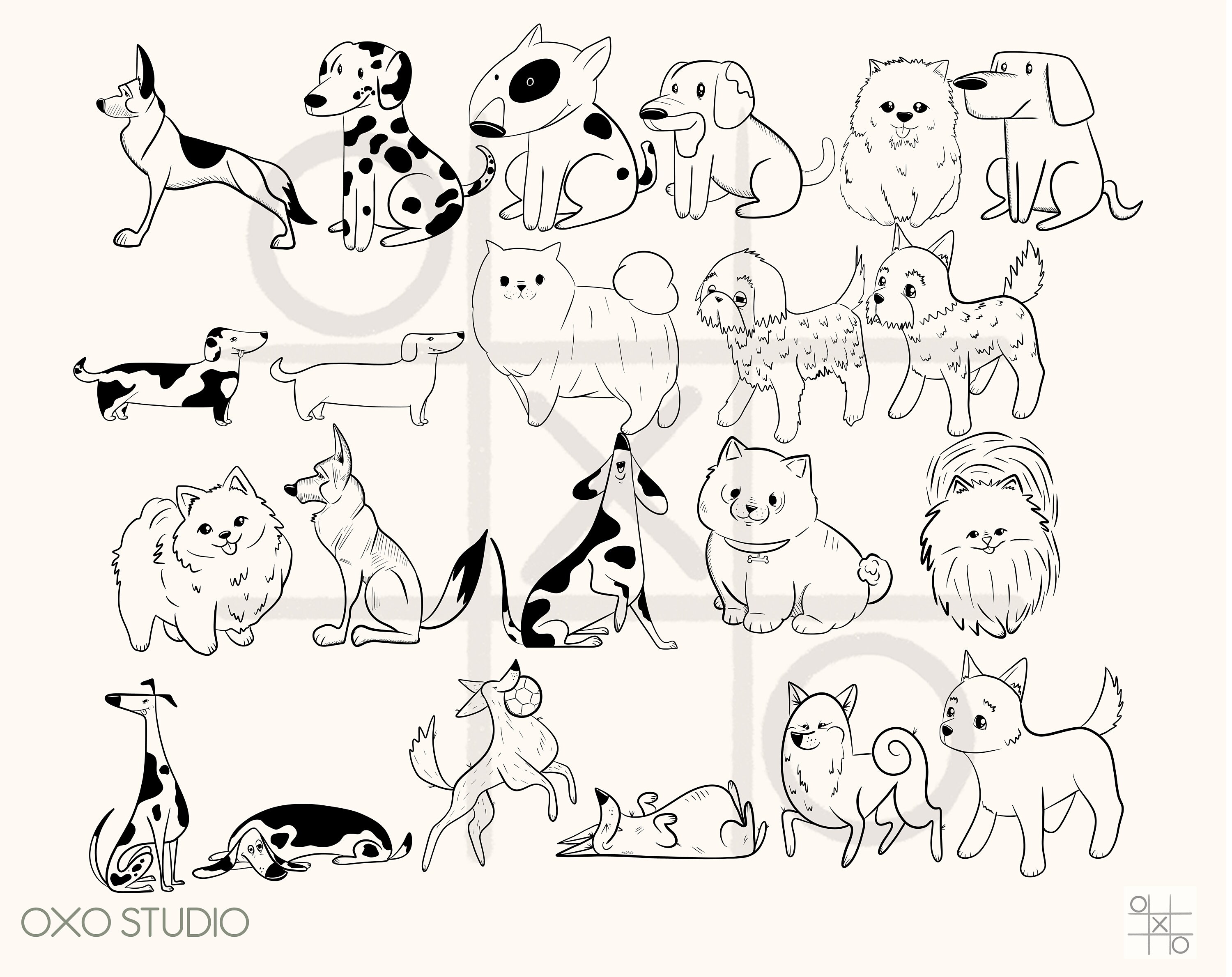 60 Procreate Dog Stamp Collection: Bark-tastic Doodles for Digital ...